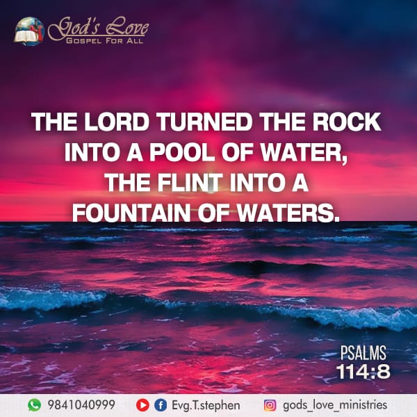 Psalms 114 8 God s Love Ministries Today s Promise Psalms 114 8 God s Love Ministries Today s Promise