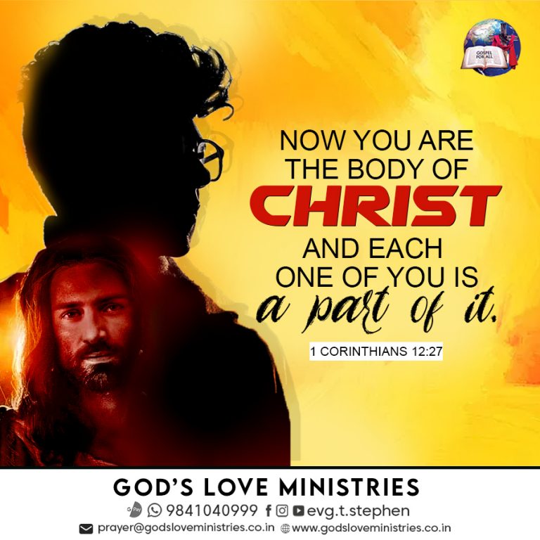 1 Corinthians 12:27 :: God's Love Ministries - Today's Promise