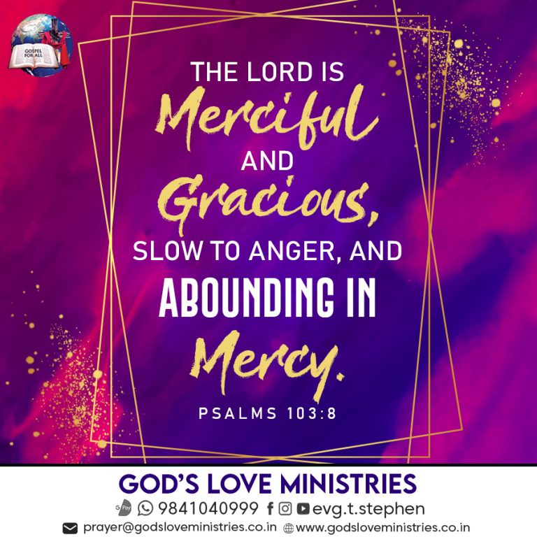 Psalm 103 8 God s Love Ministries Today s Promise