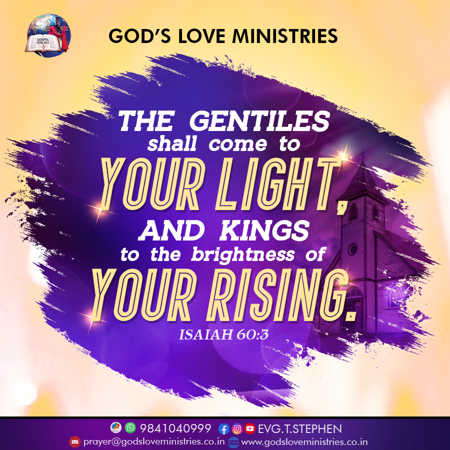 Isaiah 60 3 God s Love Ministries Today s Promise Isaiah 60 3 God s Love Ministries Today s Promise
