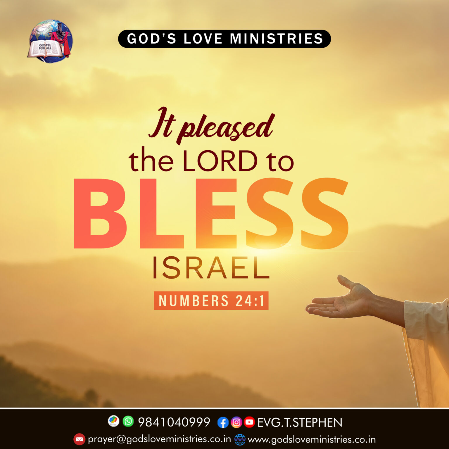 Numbers 24:1 :: God's Love Ministries - Today's Promise